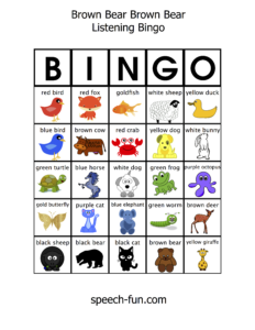 Brown Bear Brown Bear – Speech-Fun.com